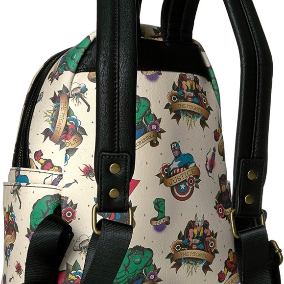 Loungefly | Bags | Loungefly Marvel Tatto Mini Backpack | Poshmark